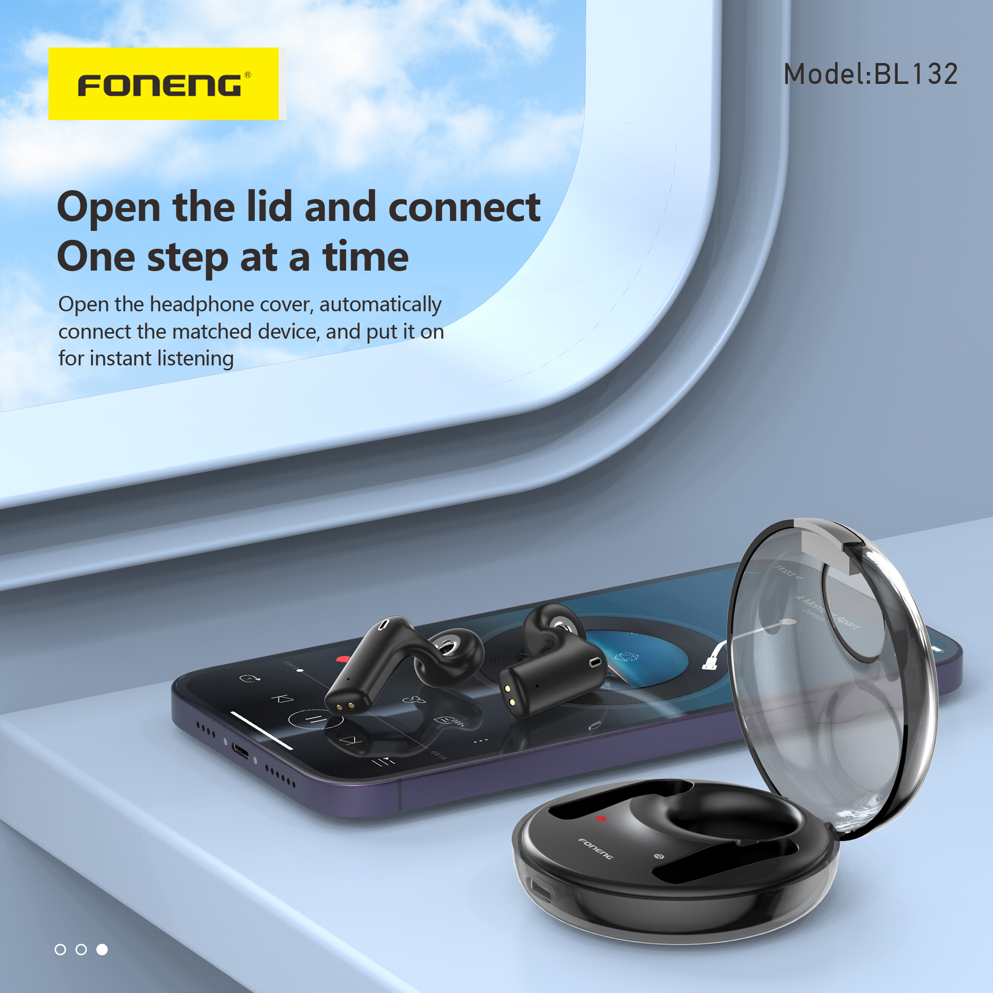 BL132 Air Conduction TWS Earphone | FONENG