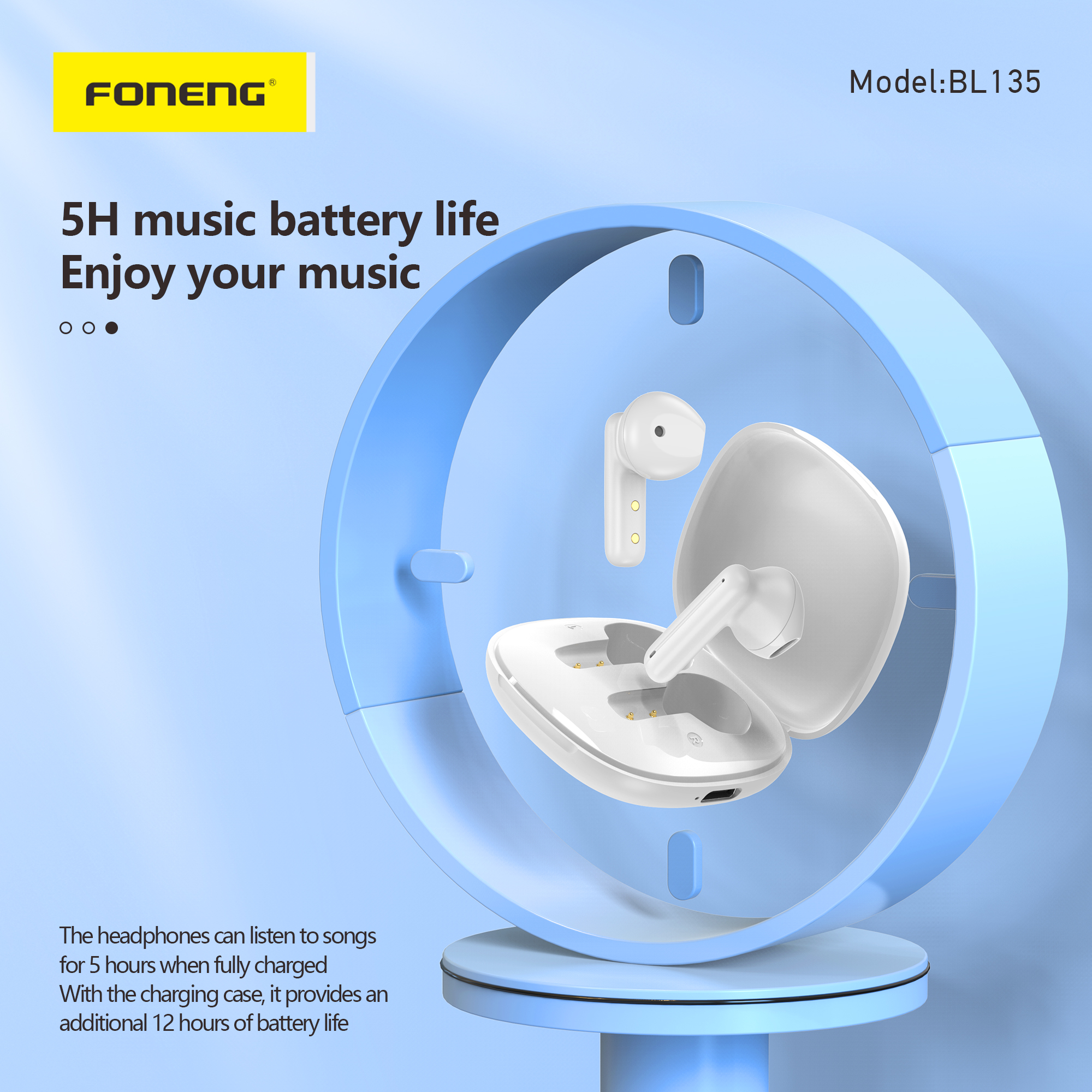 BL135 Ultra Thin TWS Earphone | FONENG