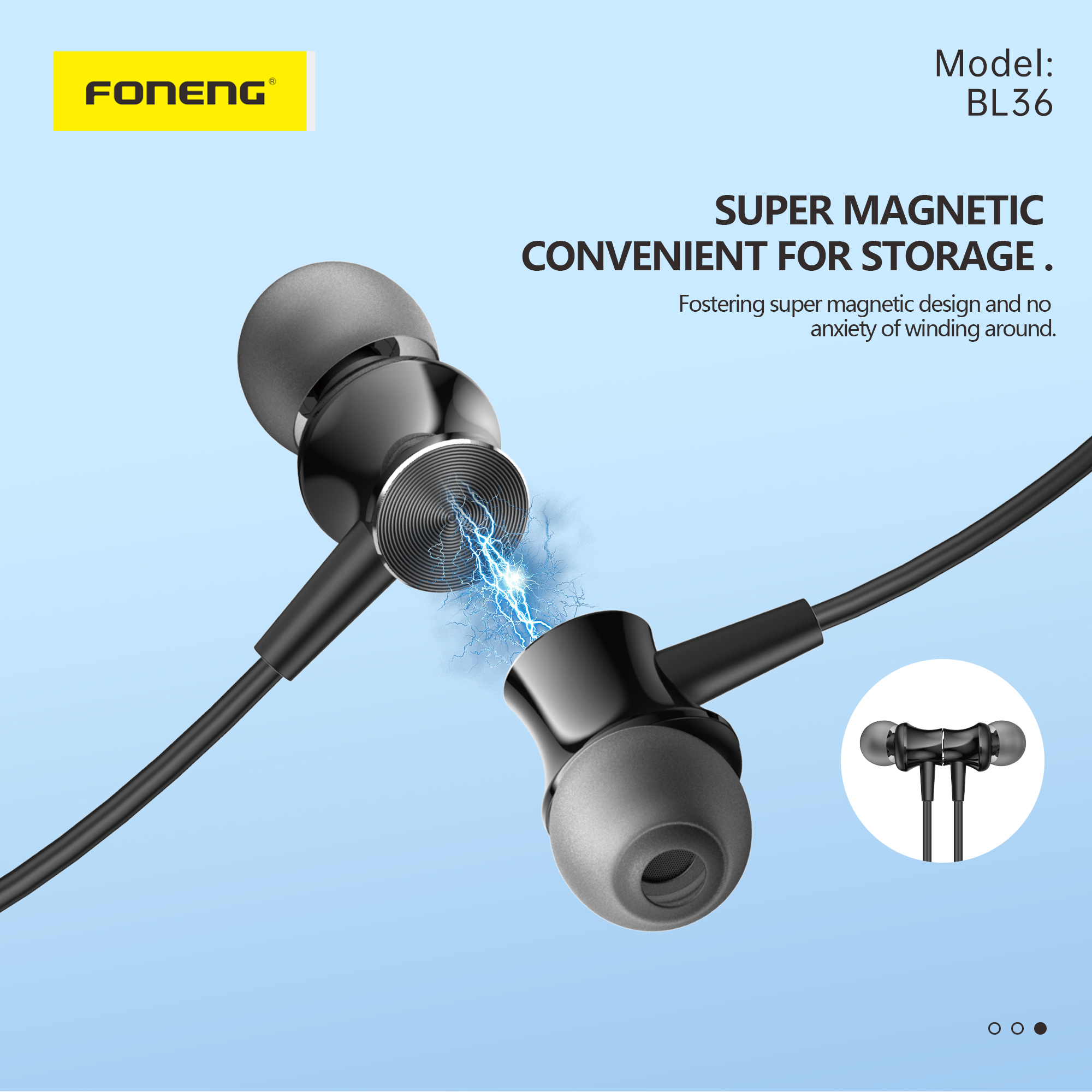 BL36 Deep Bass Neckband Bluetooth Earphone | FONENG