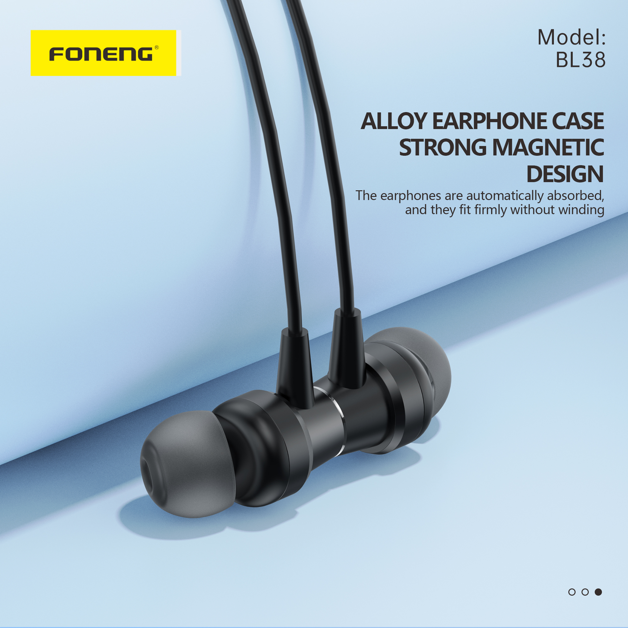 BL38 Digital Display Neckband Bluetooth Earphone | FONENG